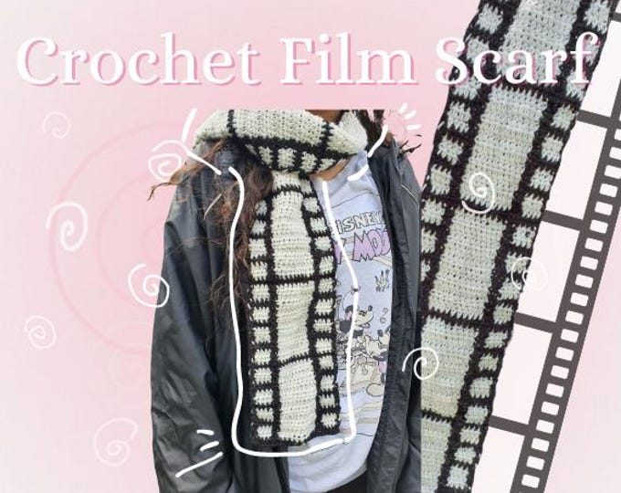 Crochet Film Strip Scarf - Etsy