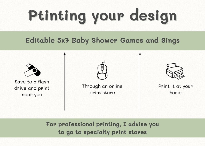 Printable Baby Shower Pack, Minimalist Baby Shower Games Bundle ...