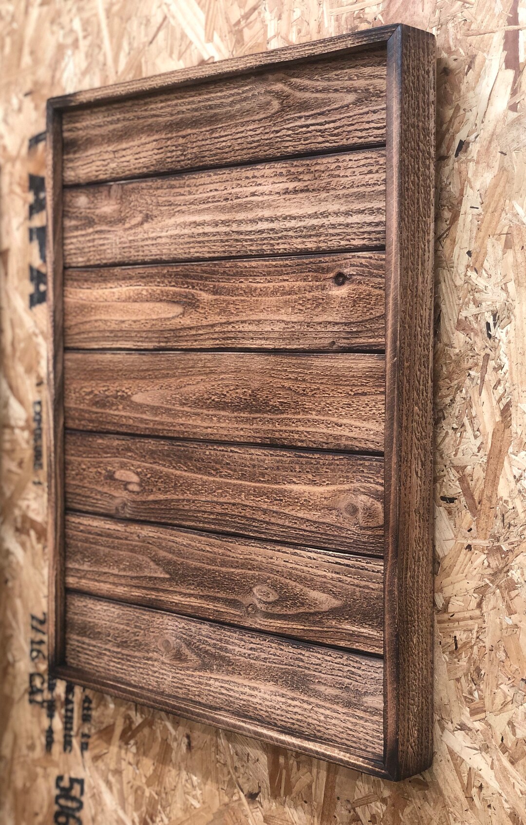 Barnwood Series: Shiplap Barnwood Shoulder Mount Display - Etsy