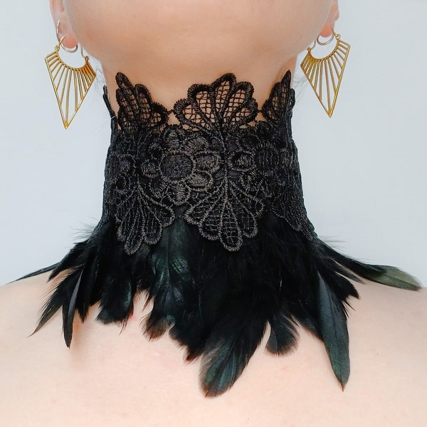 Feather Choker - Etsy