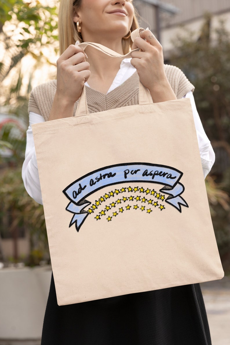 Ad Astra per Aspera Premium Tote Bag, Kansas Motto Bag, Midwest Book ...