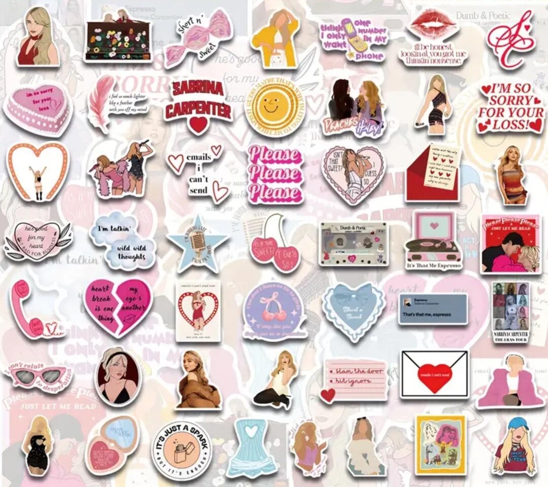 Sabrina Carpenter Sticker Packs Short 'n' Sweet Espresso Please Please ...