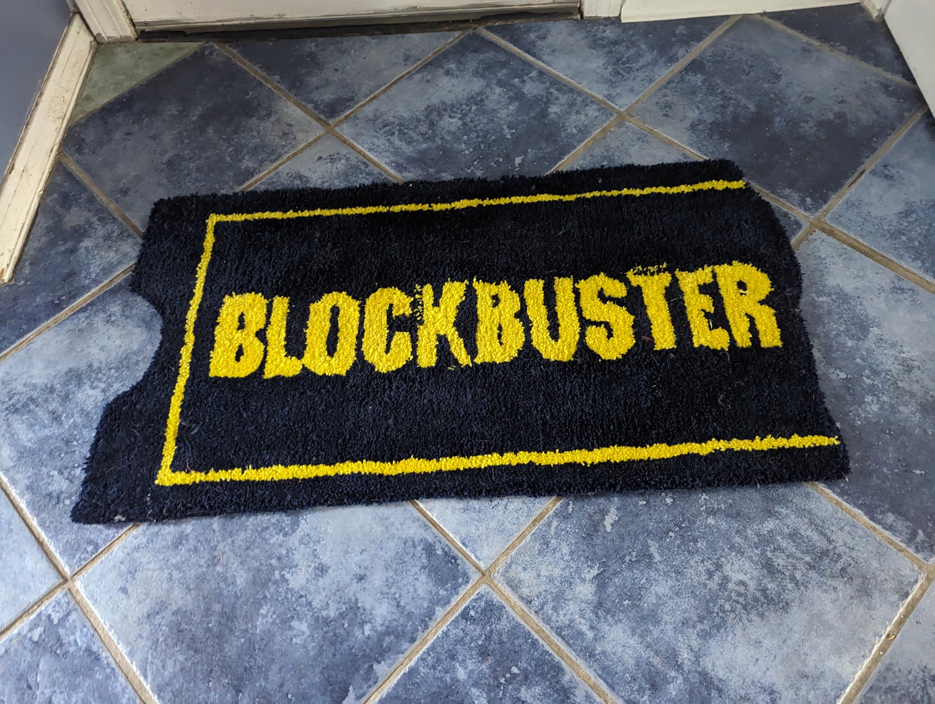 Blockbuster Logo Tufted Rug - Etsy