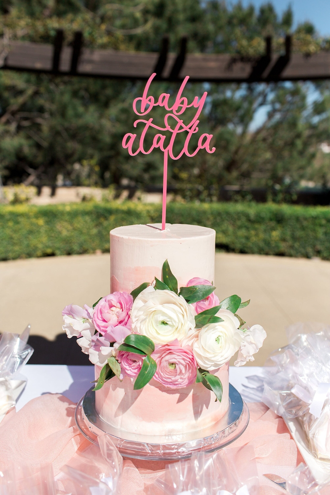 Custom Baby Shower Cake Topper | Personalized Baby Cake Topper | Laser ...