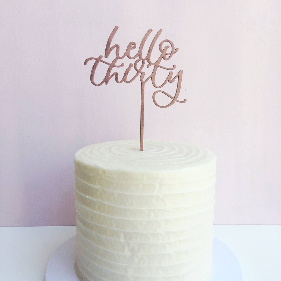 Birthday Cake Topper 30th Birthday Cake Topper Cake Topper Thirty 30th ...
