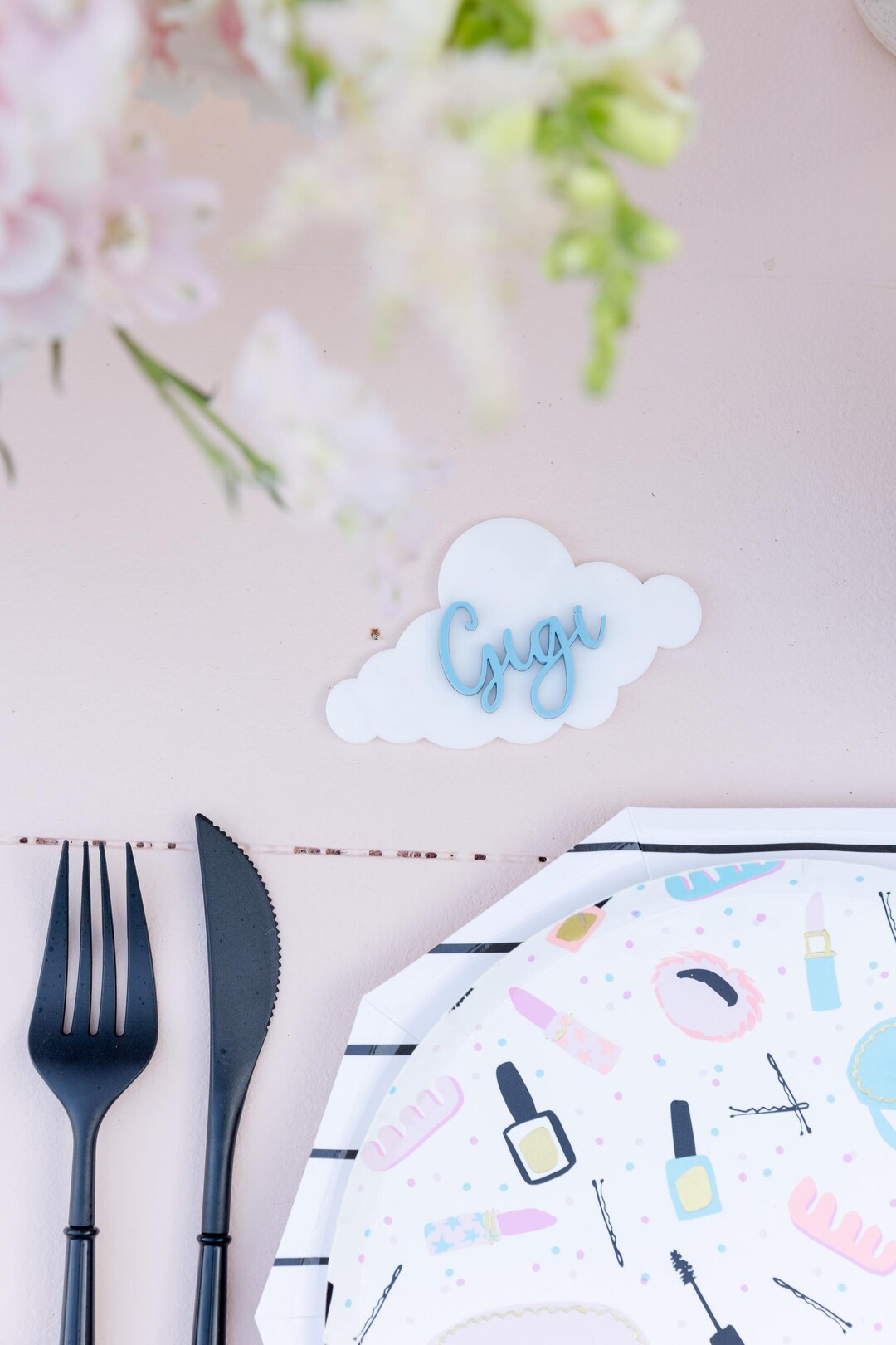 Cloud Name Tag | Cloud Name Setting | Cloud Theme Birthday | Place ...