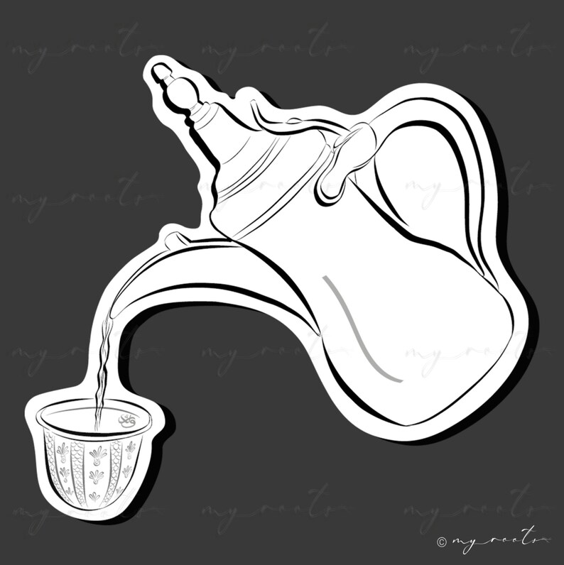 Stickers Arabic Coffee - Etsy