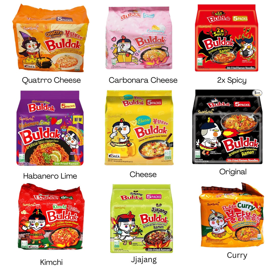 Samyang Budak Korean Ramen Noodles - Etsy