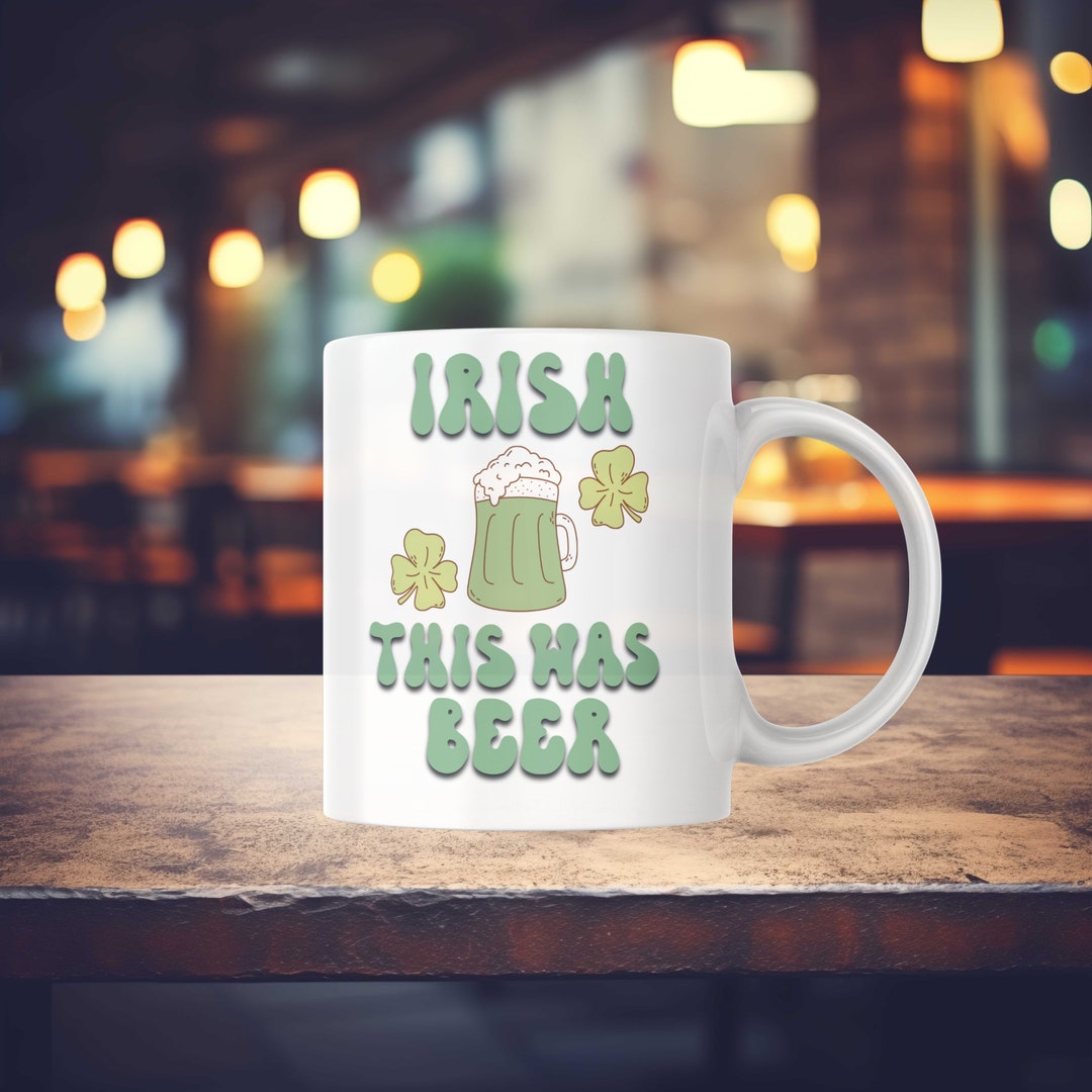Happy St Patrick's Day Mug, Irish Beer Lovers Coffee Cup, Retro St ...