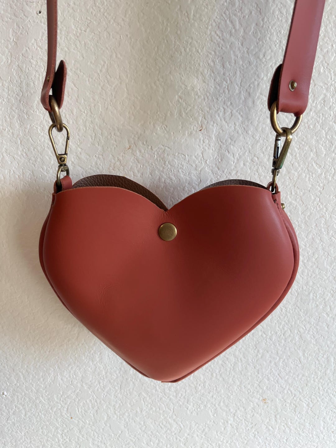 Leather Heart Purse - Etsy
