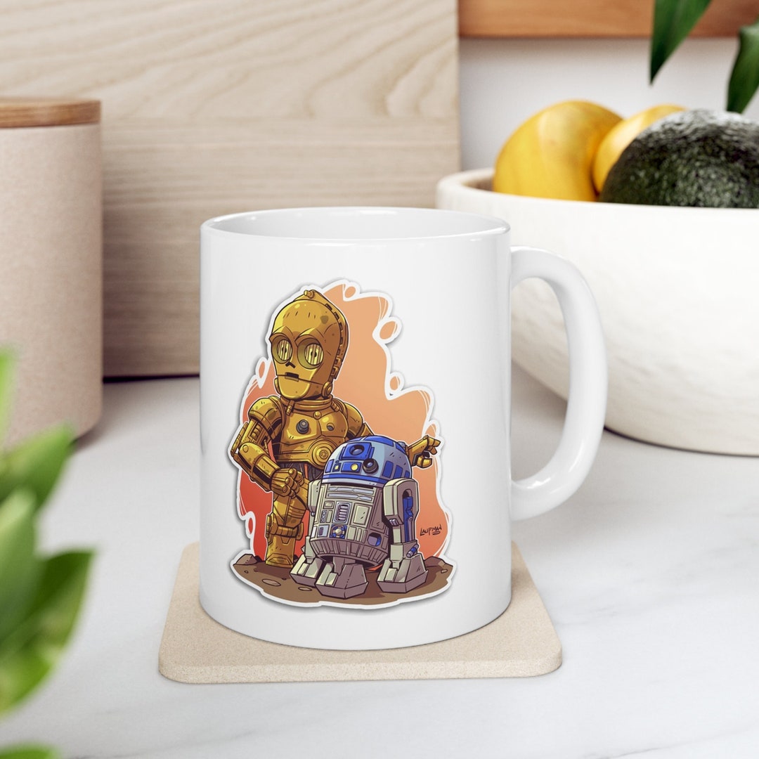 Star Wars Droids Mug, Star Wars Mug, R2D2 C3PO Mug, Star Wars Geek ...