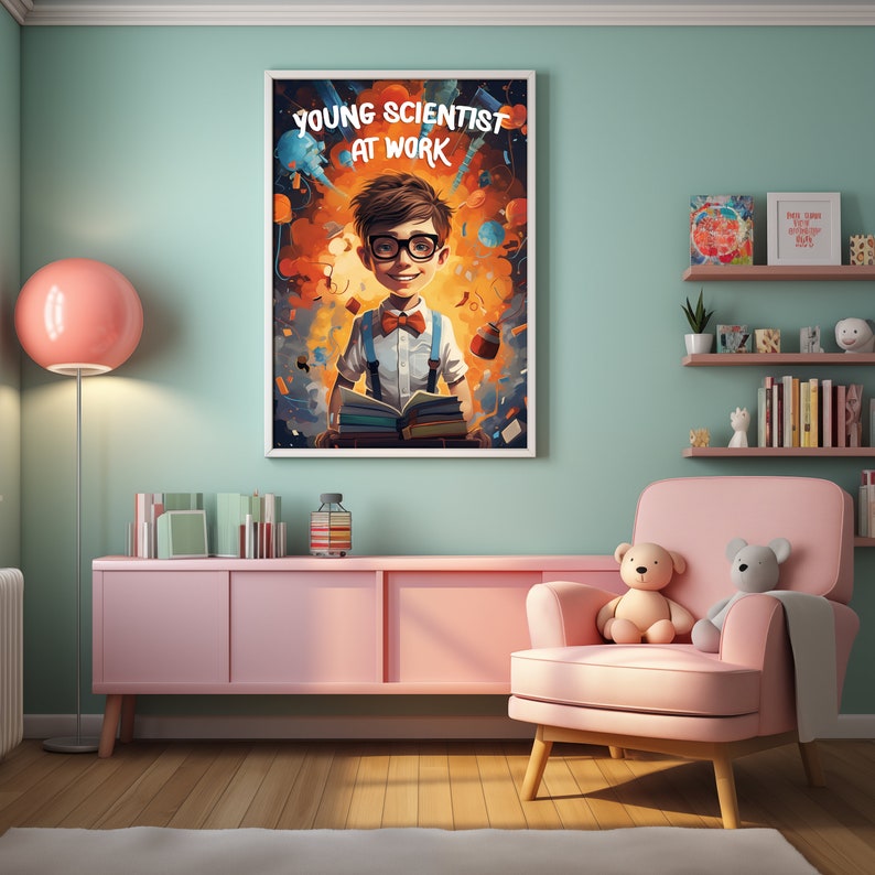 Custom Poster, Young Male Scientist Poster - Inspiring Future Science ...