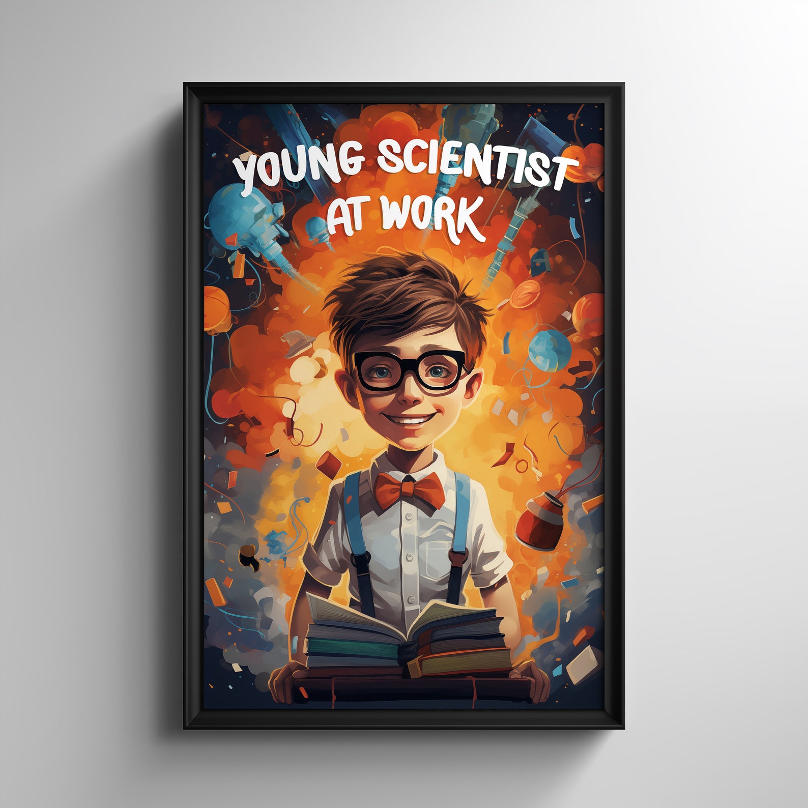 Custom Poster, Young Male Scientist Poster - Inspiring Future Science ...