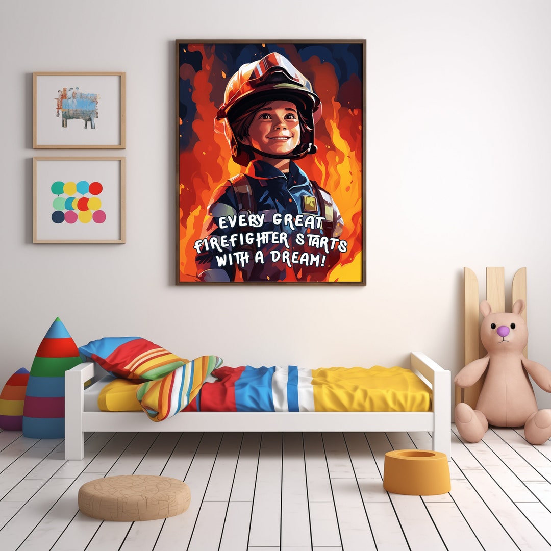 Custom Poster, Gifted Fireman, Unique Gifts for Retired Firefighter ...