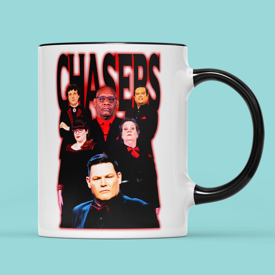 The Chase Beat the Chasers Mug - Quiz Master Game Show Present, Pub ...