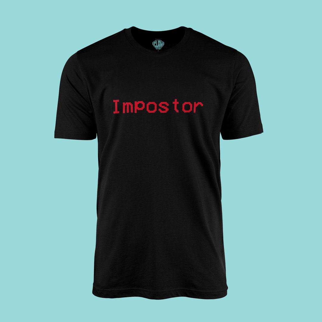 Among Us Inspired Imposter T-shirt Black Perfect Gift for Teen Kids ...