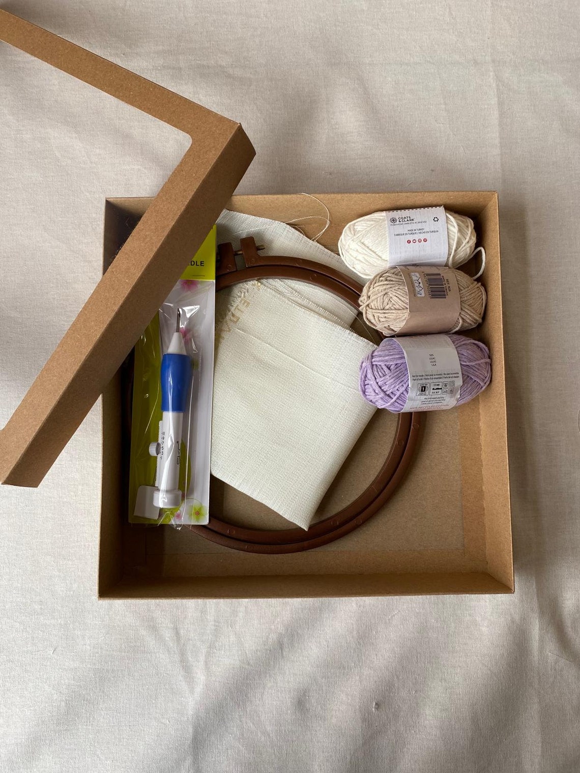 Among Us Design Punch Needle Coaster Kit DIY 4pcs Tufting Project Kit ...