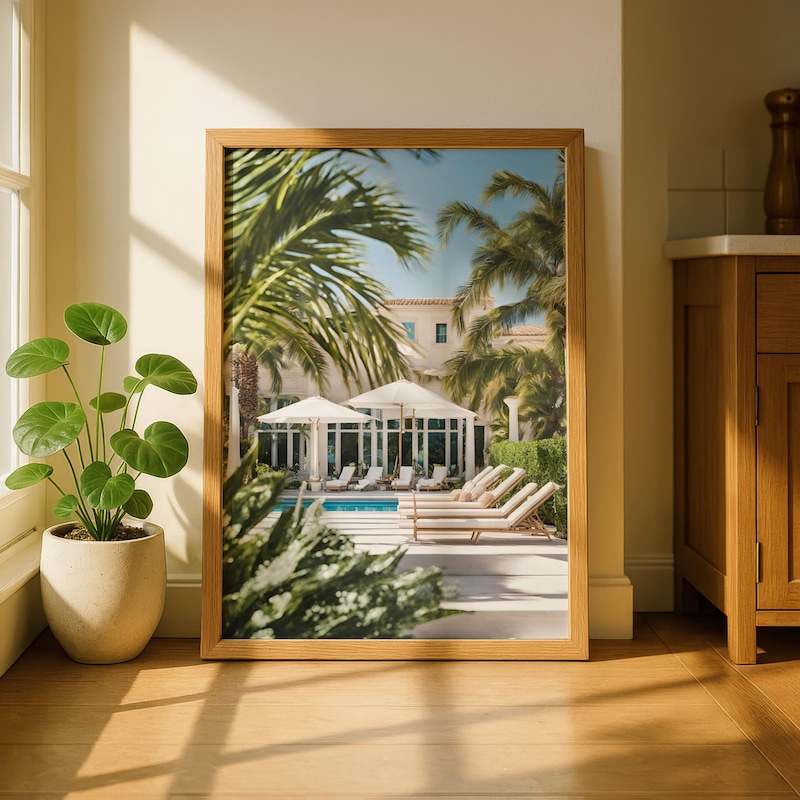 Slim Aarons Palm Tree - Etsy