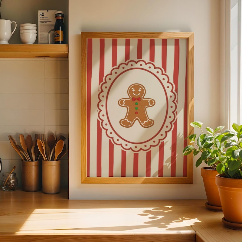 Gingerbread Man Kitchen Decor - Etsy