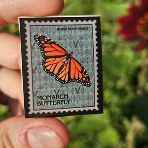 Idaho Monarch Butterfly Stamp Sticker, Idaho State Insect, Idaho ...