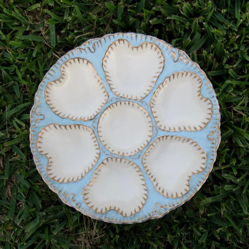 Antique Blue Plates - Etsy