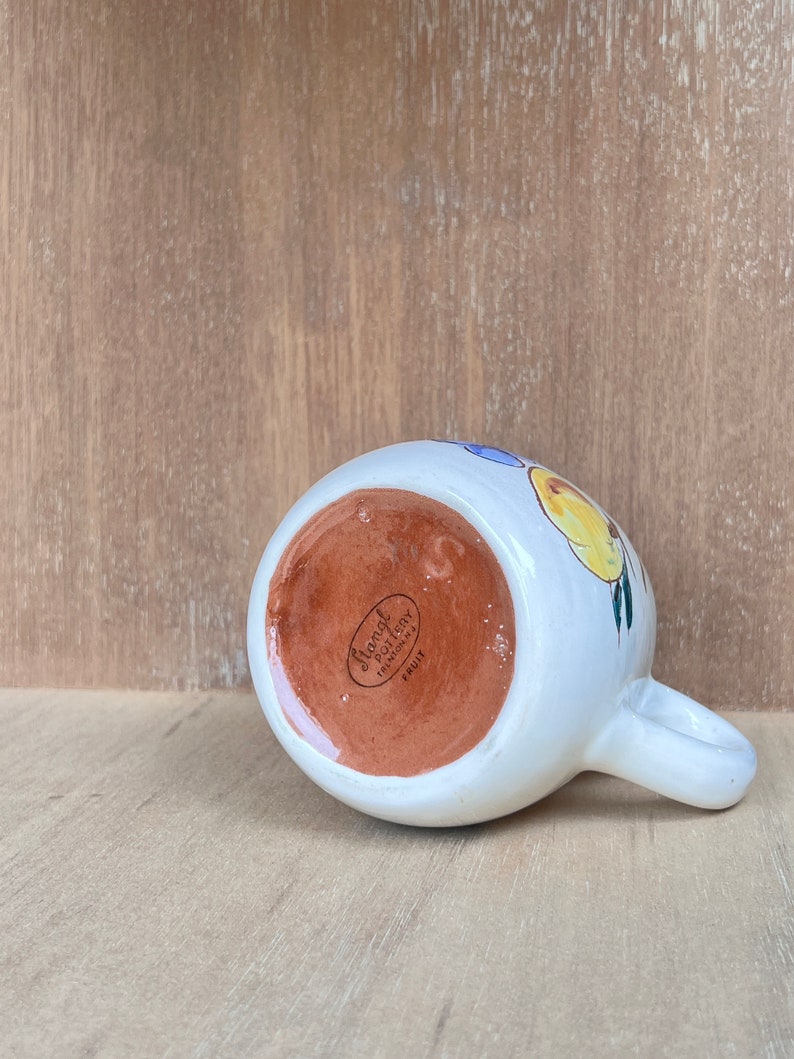 Vintage Stangl Pottery Fruit Pattern Ceramic Creamer or Small Pitcher ...