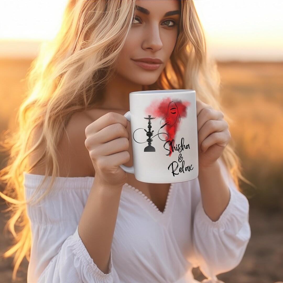 Shisha & Relax Ceramic Mug - Hookah Lover Gift (15oz) - Etsy