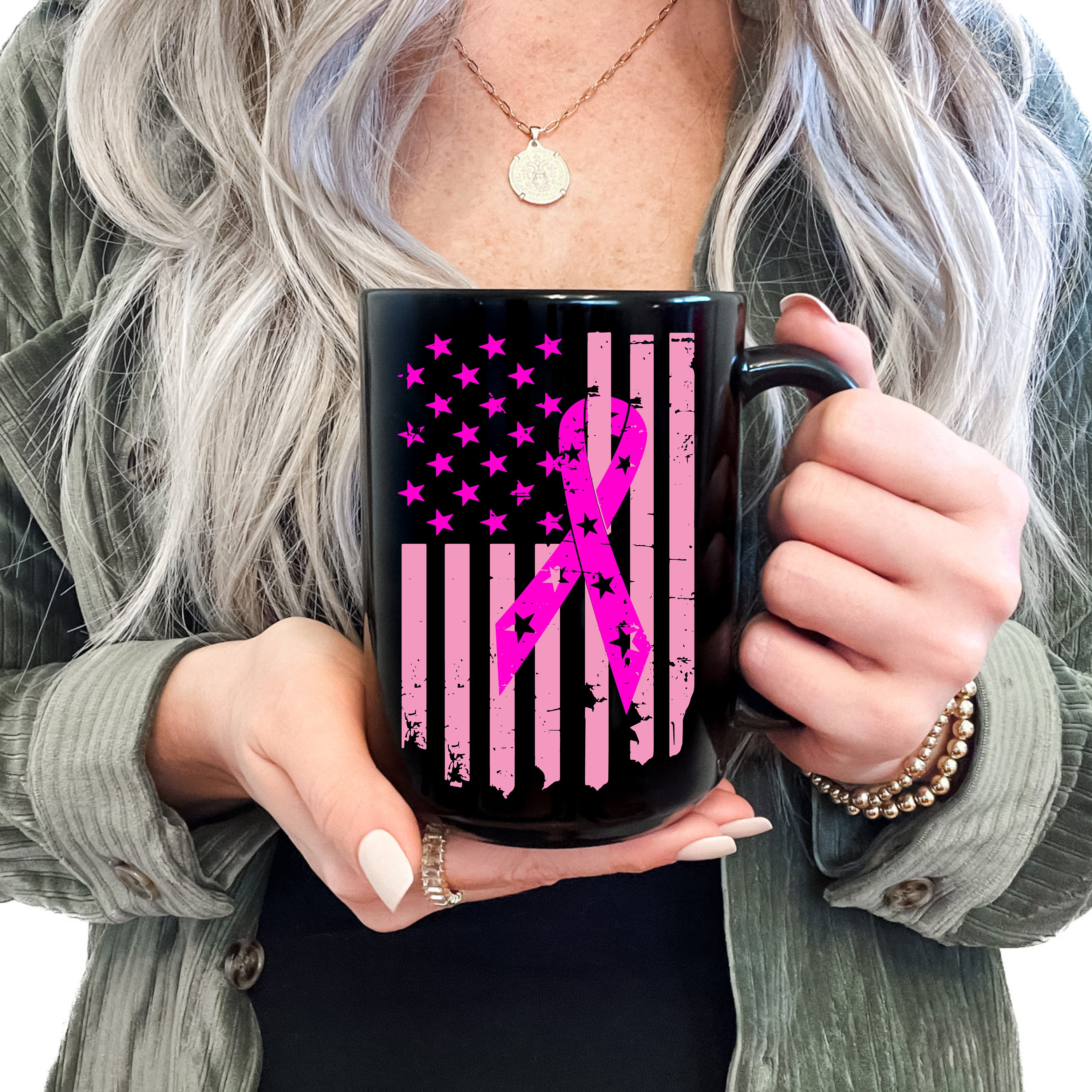 Fight Cancer 15oz Breast Cancer Awareness Mug, Warrior Mug, Cancer ...