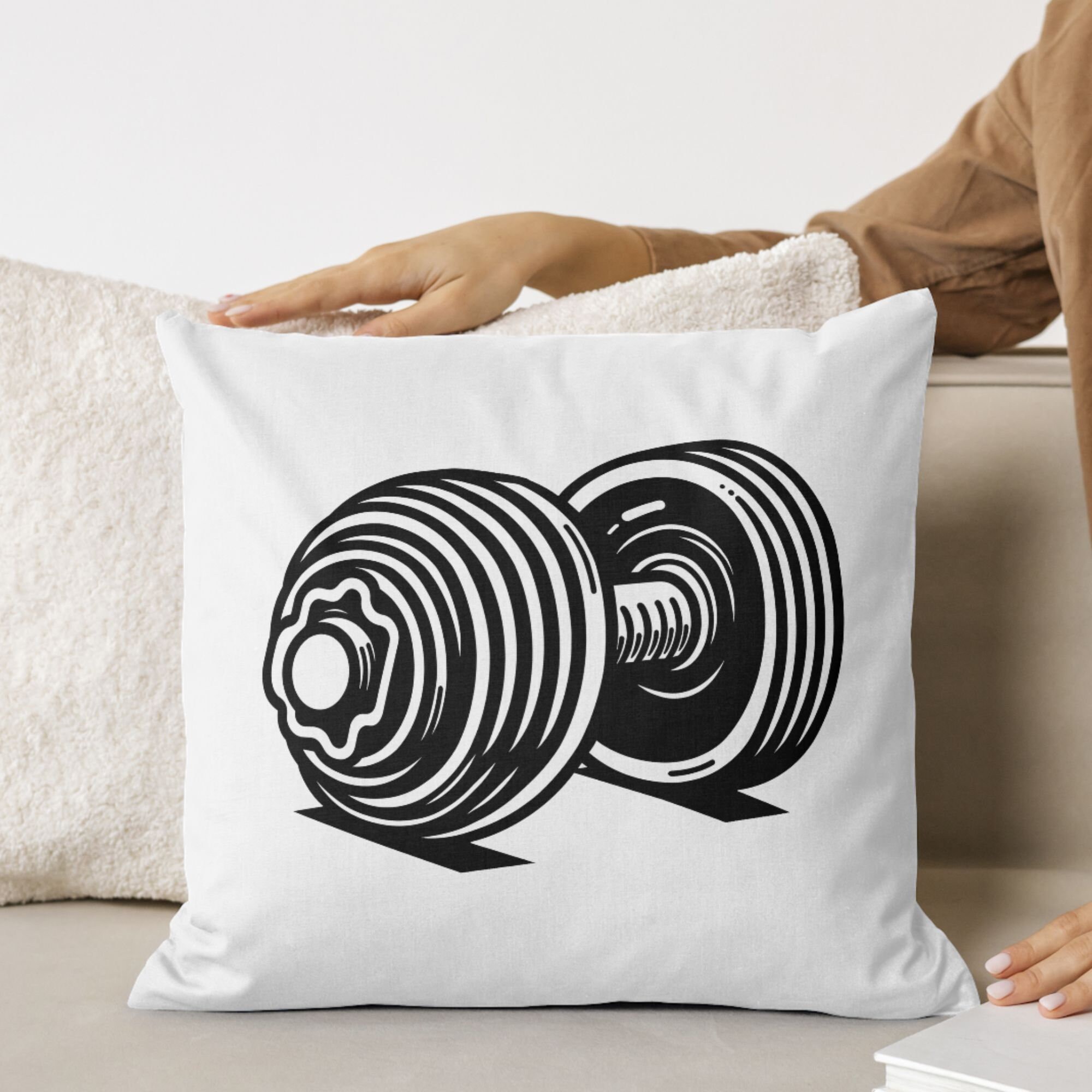 Dumbbell SVG Barbell Svg Crossfit Svg Gym Silhouette Weights Svg Gym ...