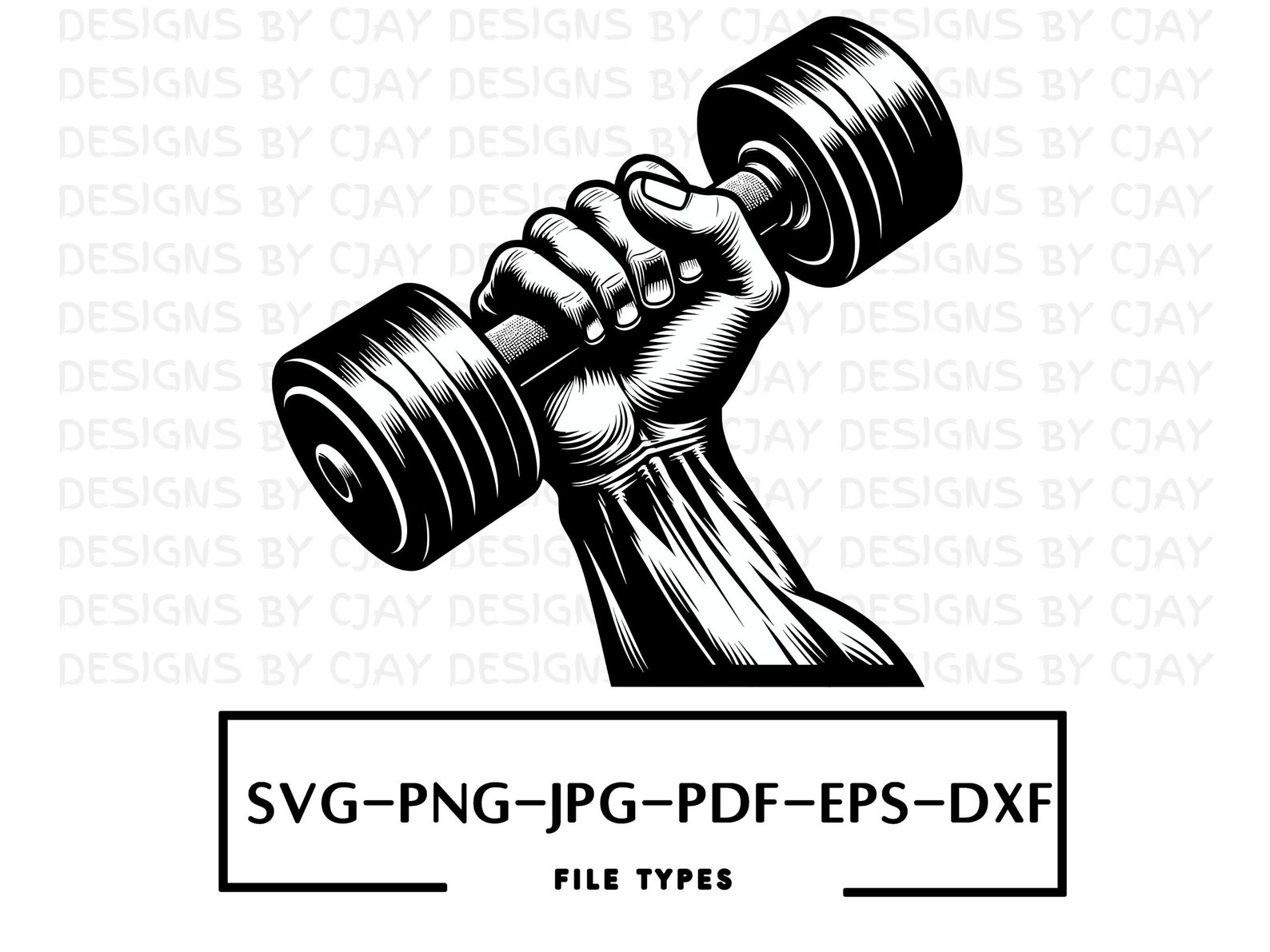 Dumbbell SVG Workout SVG Weight Lifting Clipart Gym Cut Files Barbell ...