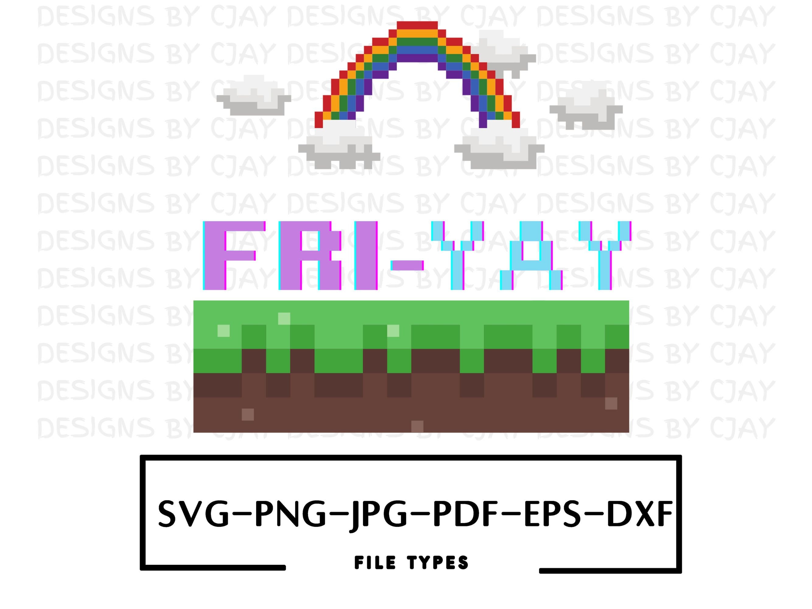 Happy Friyay SVG Silhouette & Cricut Cut File Digital Download Friday ...