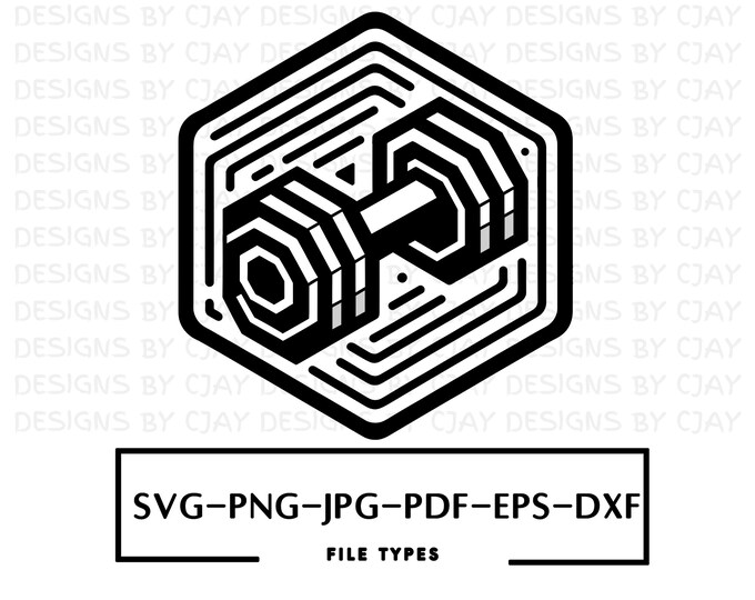Dumbbell SVG. Dumbbell Png. Dumbbell Clipart. Dumbbell Cut File ...