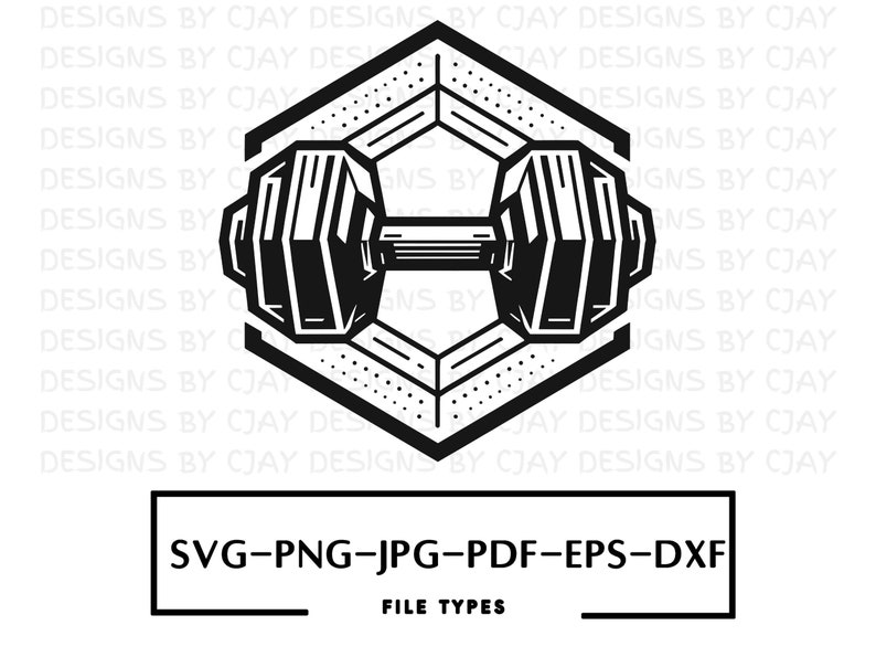 Dumbbell SVG | Crossfit Svg | Barbell Svg | Gym Cut Files | Weights Svg ...