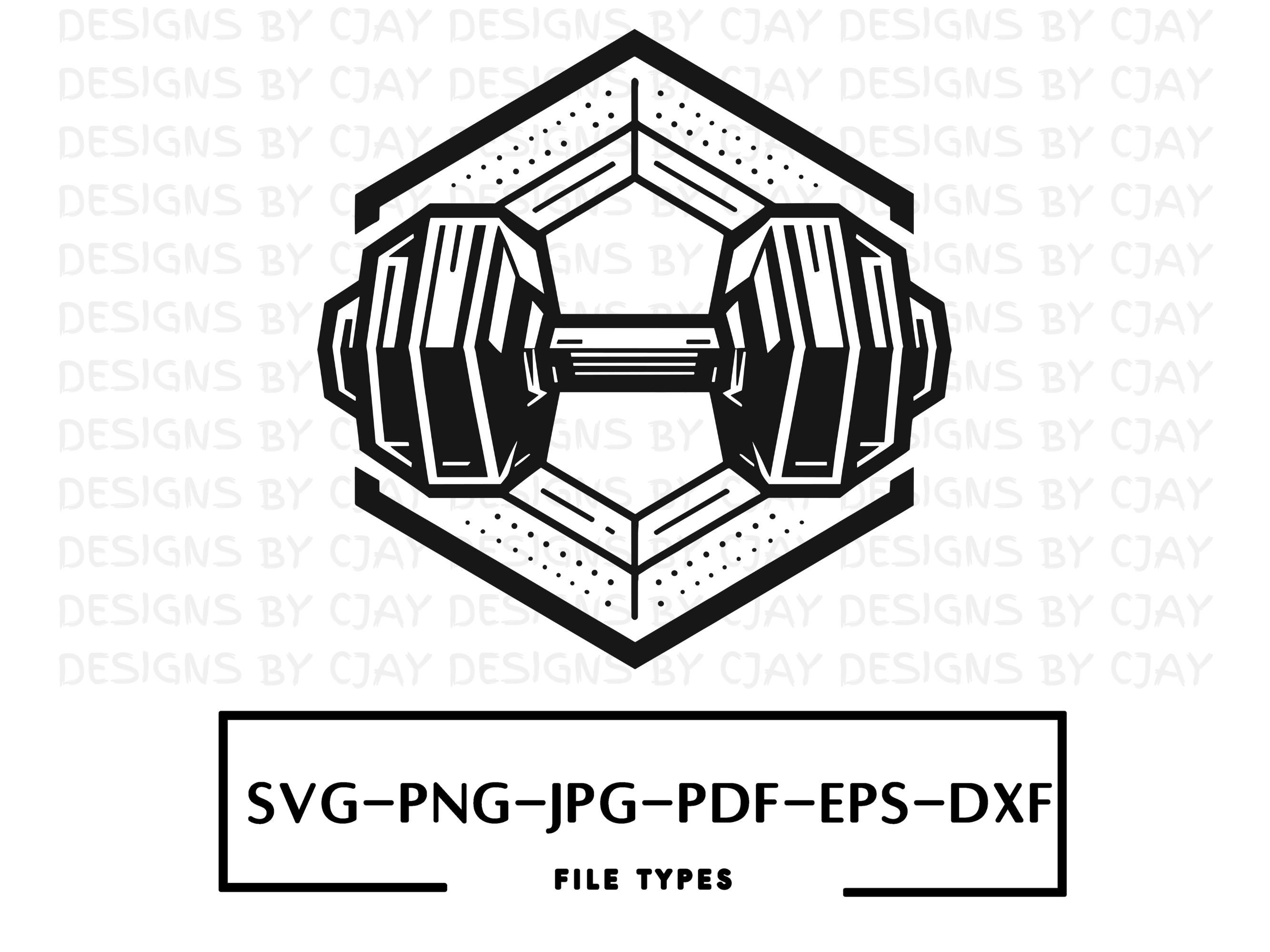 Dumbbell SVG | Crossfit Svg | Barbell Svg | Gym Cut Files | Weights Svg ...