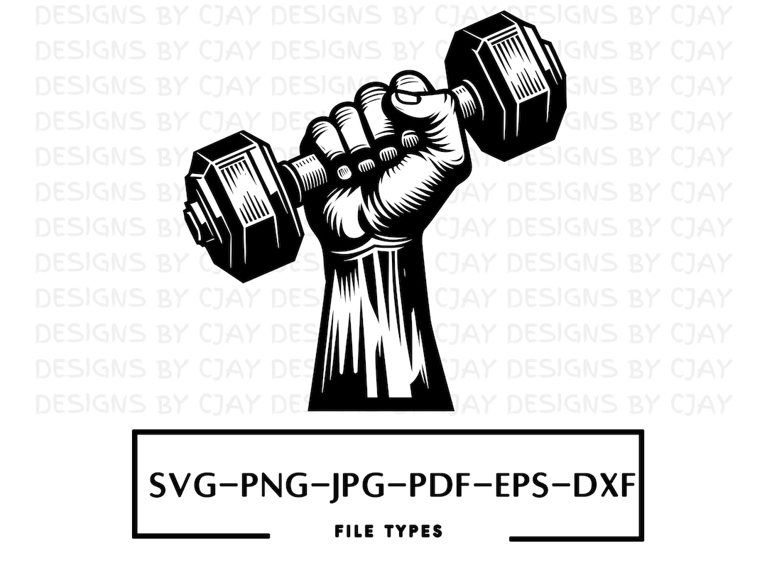 Dumbbell SVG | Crossfit SVG | Weight Training Svg | Workout PNG | Gym ...