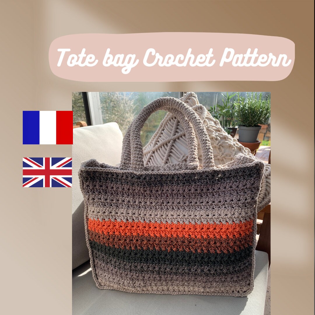 Crochet Tote Bag Pattern, Pdf Pattern, Yarn Bag, Crochet Pattern, Tote ...