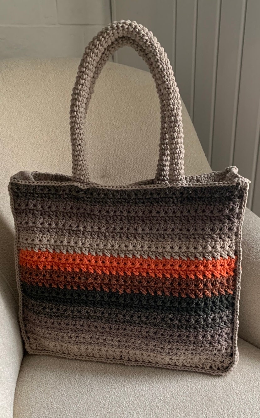 Crochet Tote Bag Pattern, Pdf Pattern, Yarn Bag, Crochet Pattern, Tote ...
