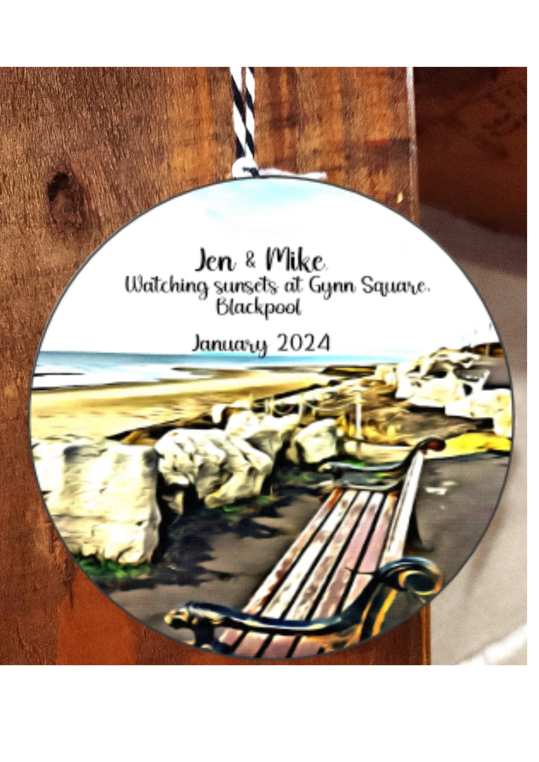 BLACKPOOL GYNN SQUARE Personalised Keepsake Bench on Gynn Square Cliffs ...