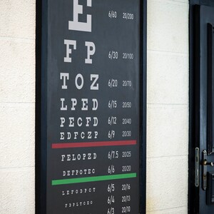 Snellen Chart Canvas, Eye Test Chart Canvas, Snellen Eye Chart Canvas ...