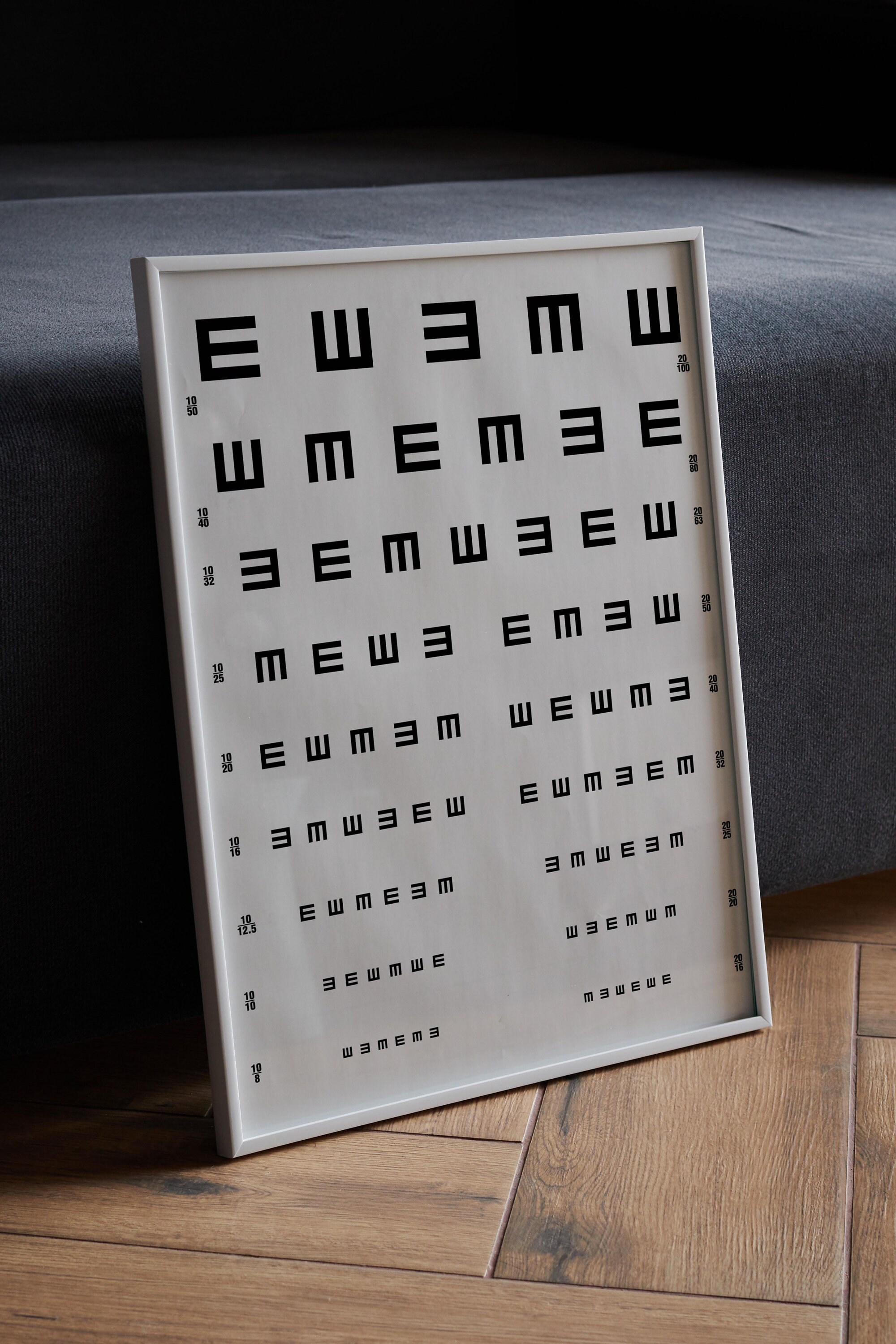 Snellen Chart Canvas, Eye Test Chart Canvas, Snellen Eye Chart Canvas ...