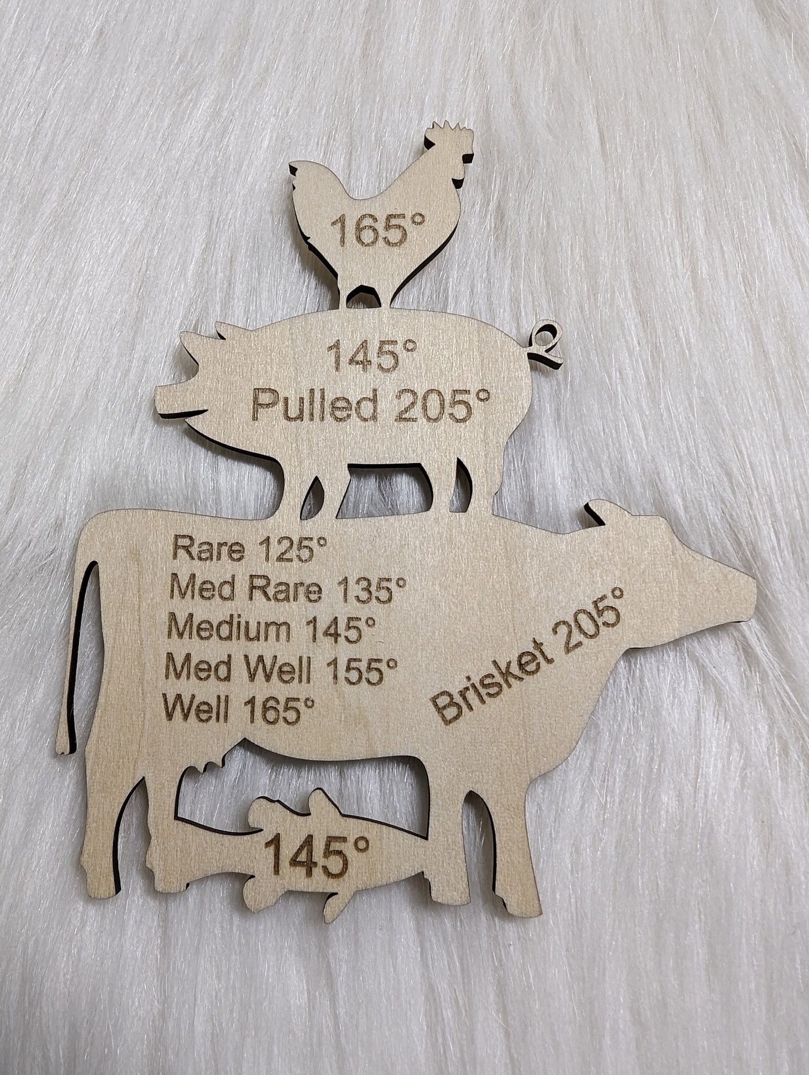 Meat Temp Chart, Refrigerator Magnet, Poultry Temp Guide, Meat Temp ...