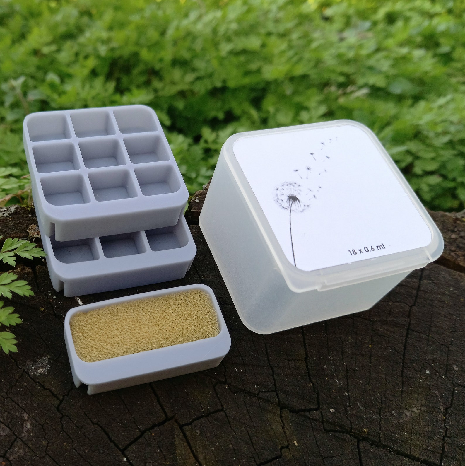 Pocket-sized Travelling Watercolor Palette, Handmade Tiny Palette With ...