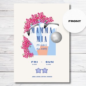 Mamma Mia Hen Party Itinerary Template: Editable Bachelorette Invite ...
