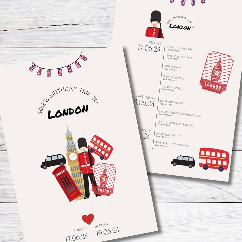 London Theme Party - Etsy