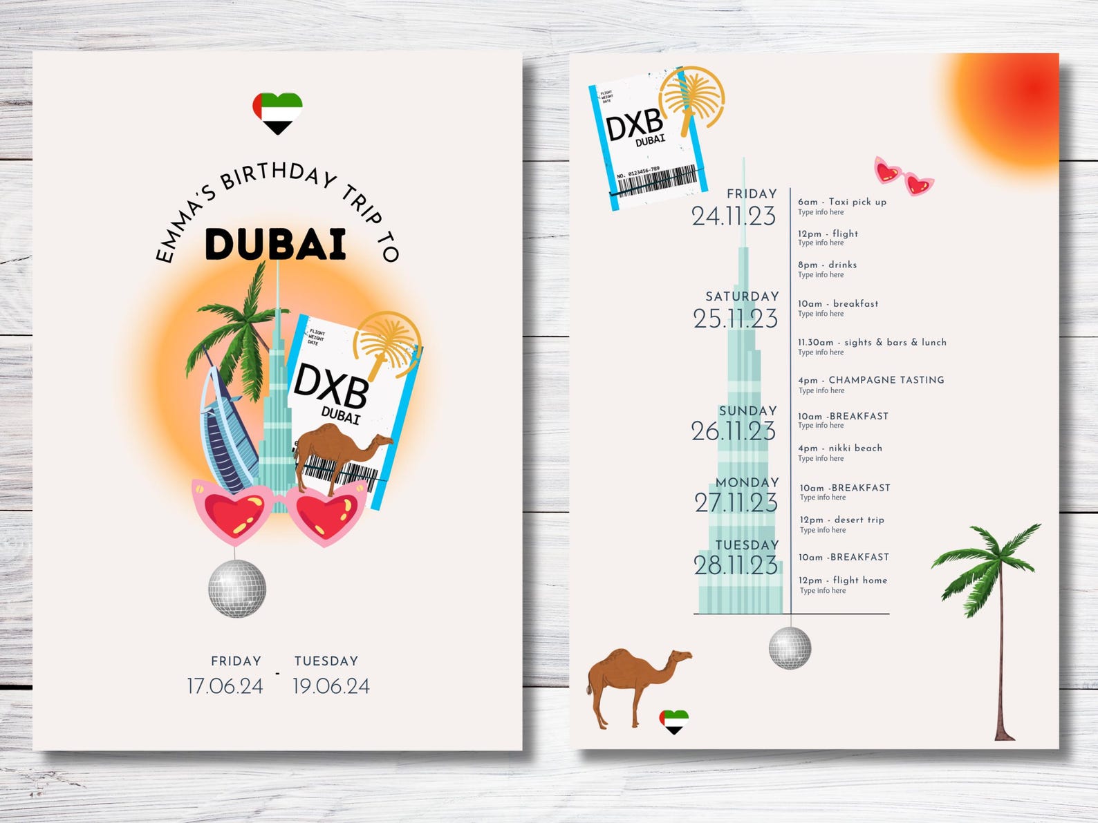 Dubai Trip Itinerary | Birthday | Hen | Weekend Break | Travel ...