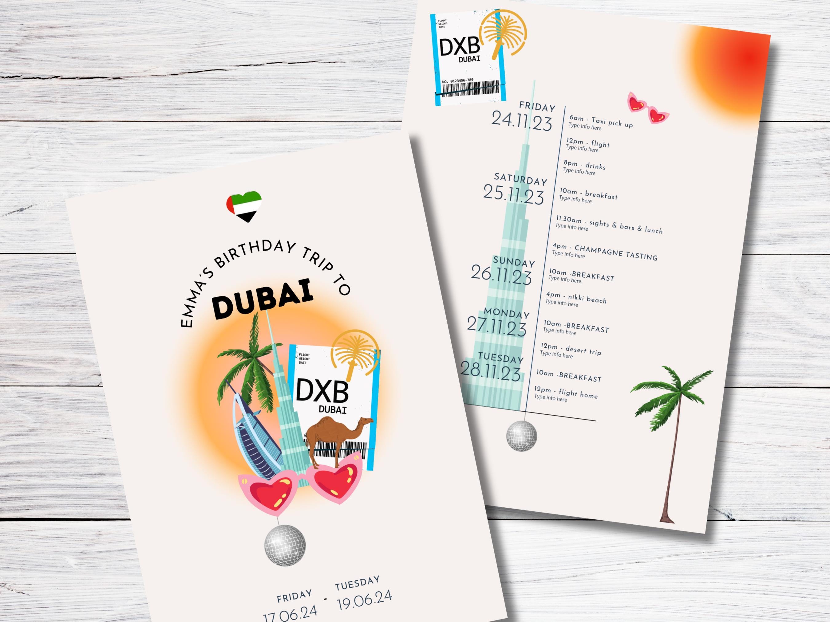 Dubai Trip Itinerary | Birthday | Hen | Weekend Break | Travel ...