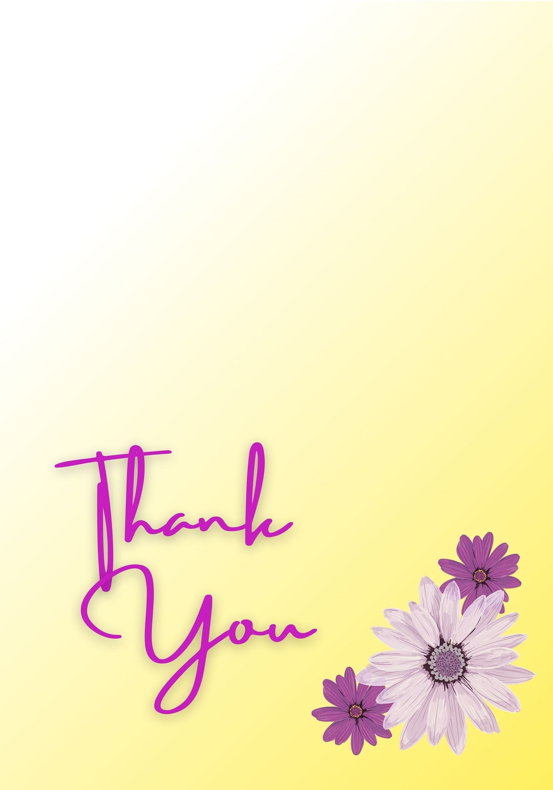 Thank You Card Words Cannot Express How Thankful 7x10 Foldable ...