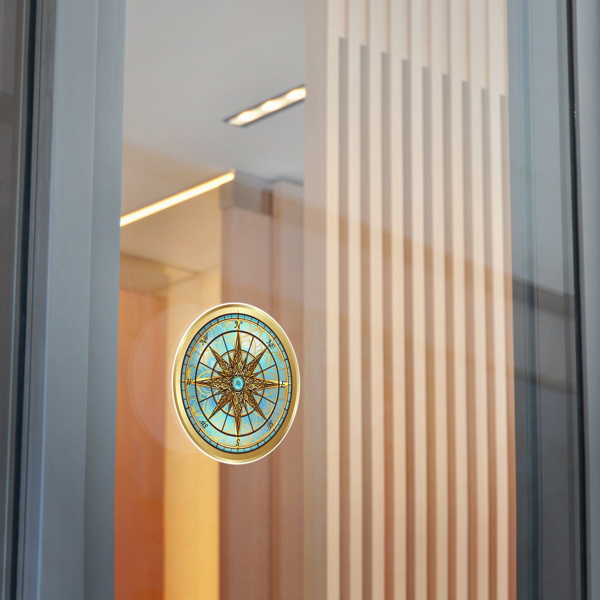 Compass Sticker Waterproof Vinyl Sticker Directional Sticker for Cup ...