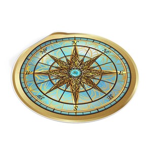 Compass Sticker Waterproof Vinyl Sticker Directional Sticker for Cup ...