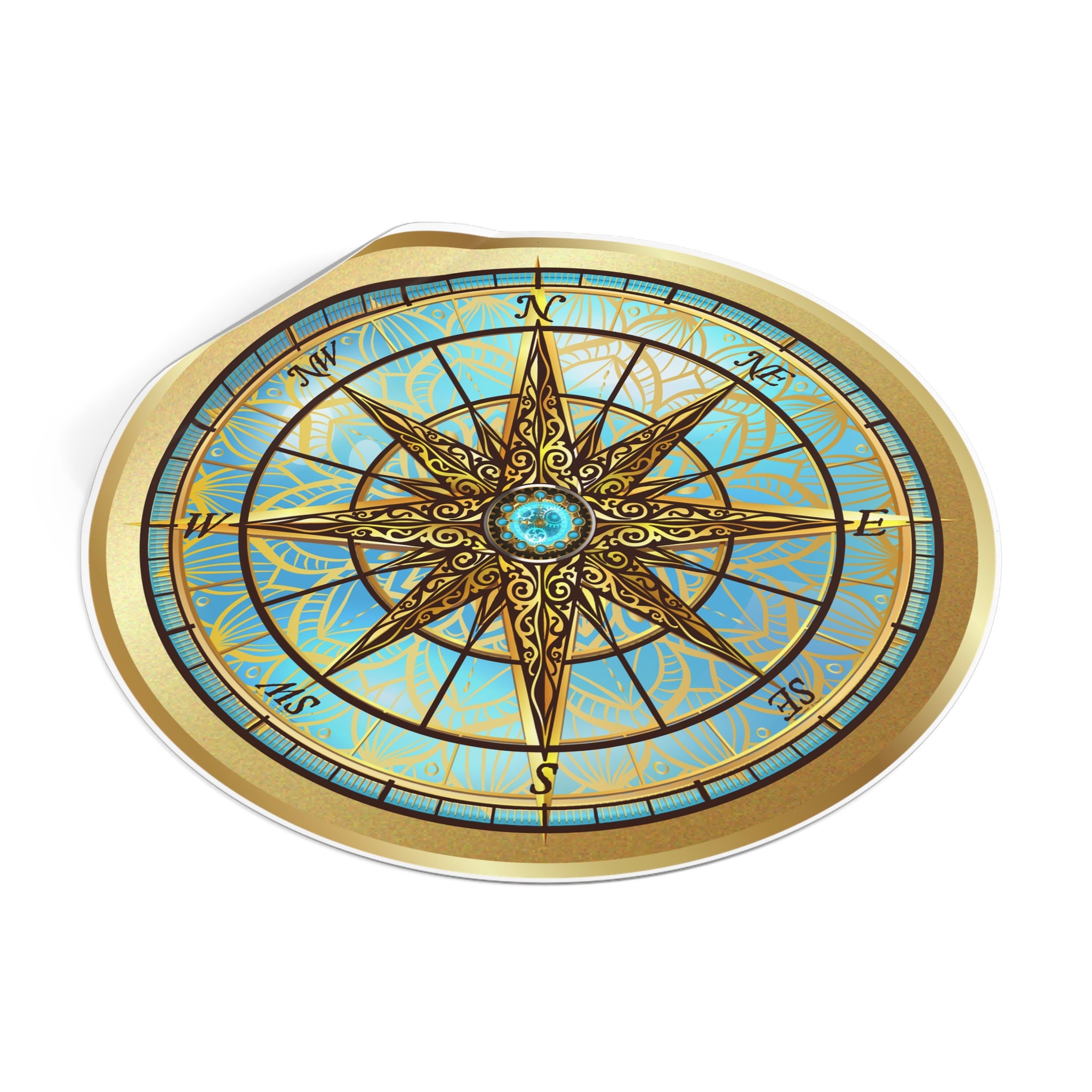 Compass Sticker Waterproof Vinyl Sticker Directional Sticker for Cup ...